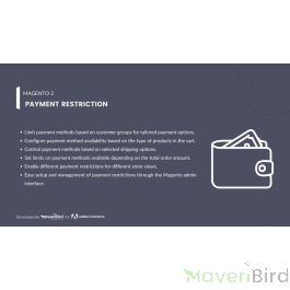 Payment Restriction Extension for Magento 2 - Control Payment Methods ...