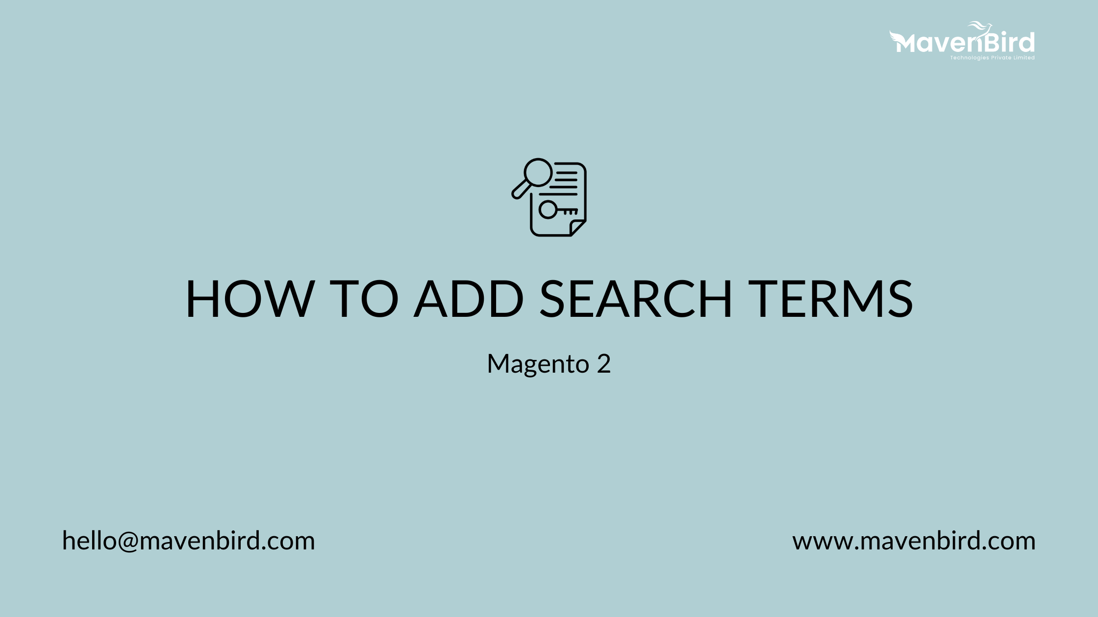 How to Add Search Terms in Magento 2 - Mavenbird