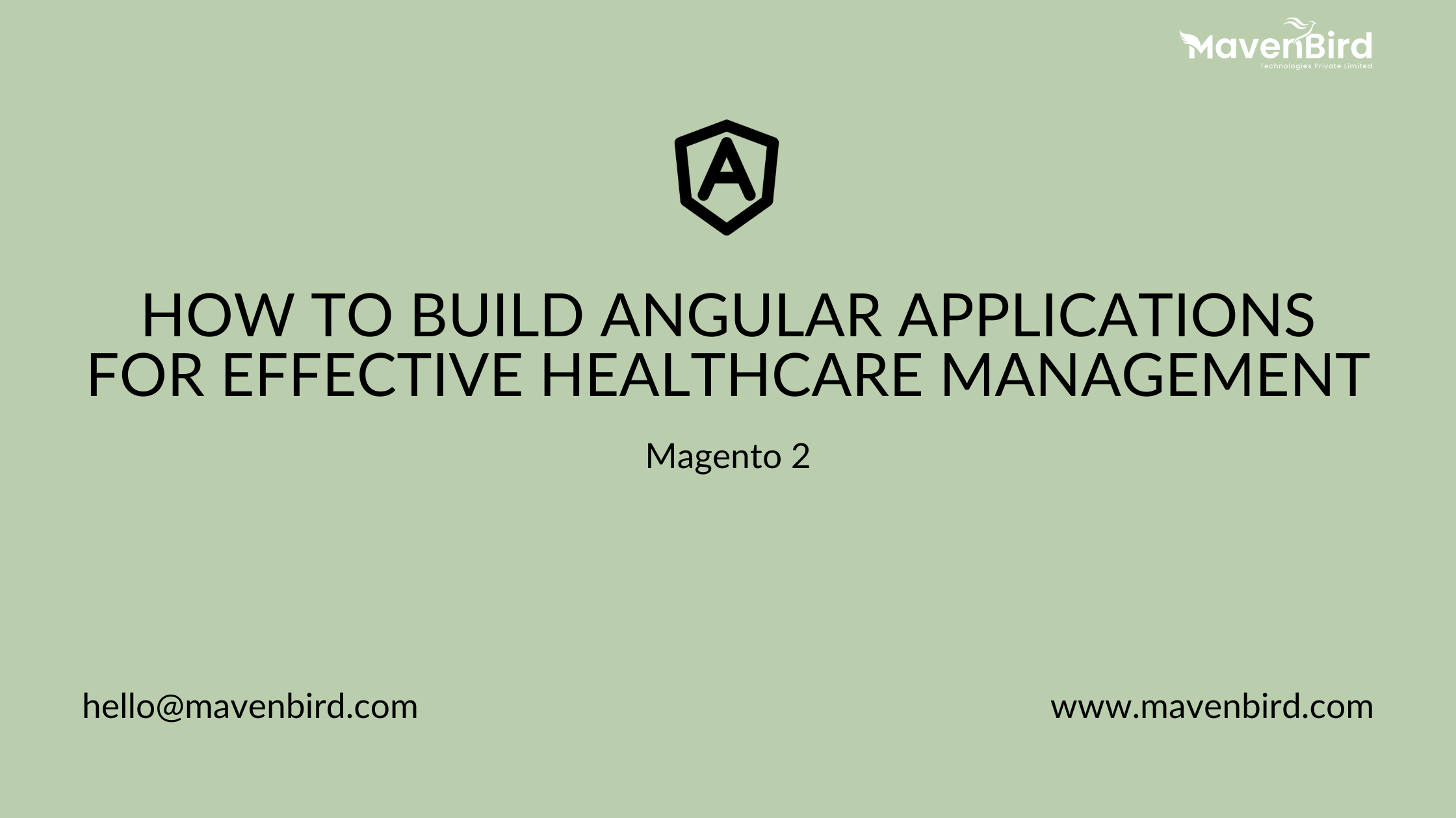 How to Build Angular Applications for Effective Healthcare Management - Mavenbird