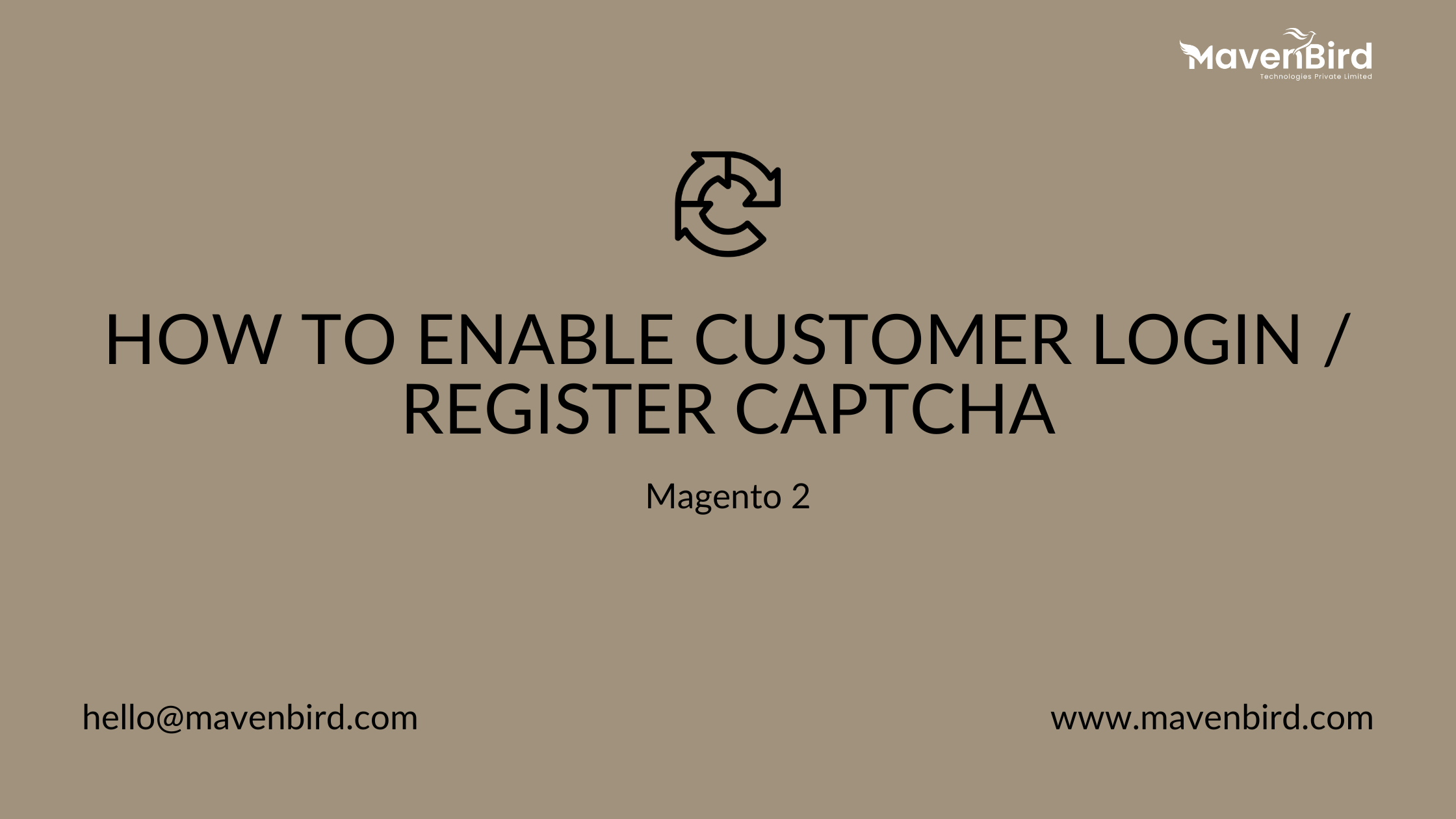How to Enable Customer Login / Register Captcha in Magento 2 - Mavenbird