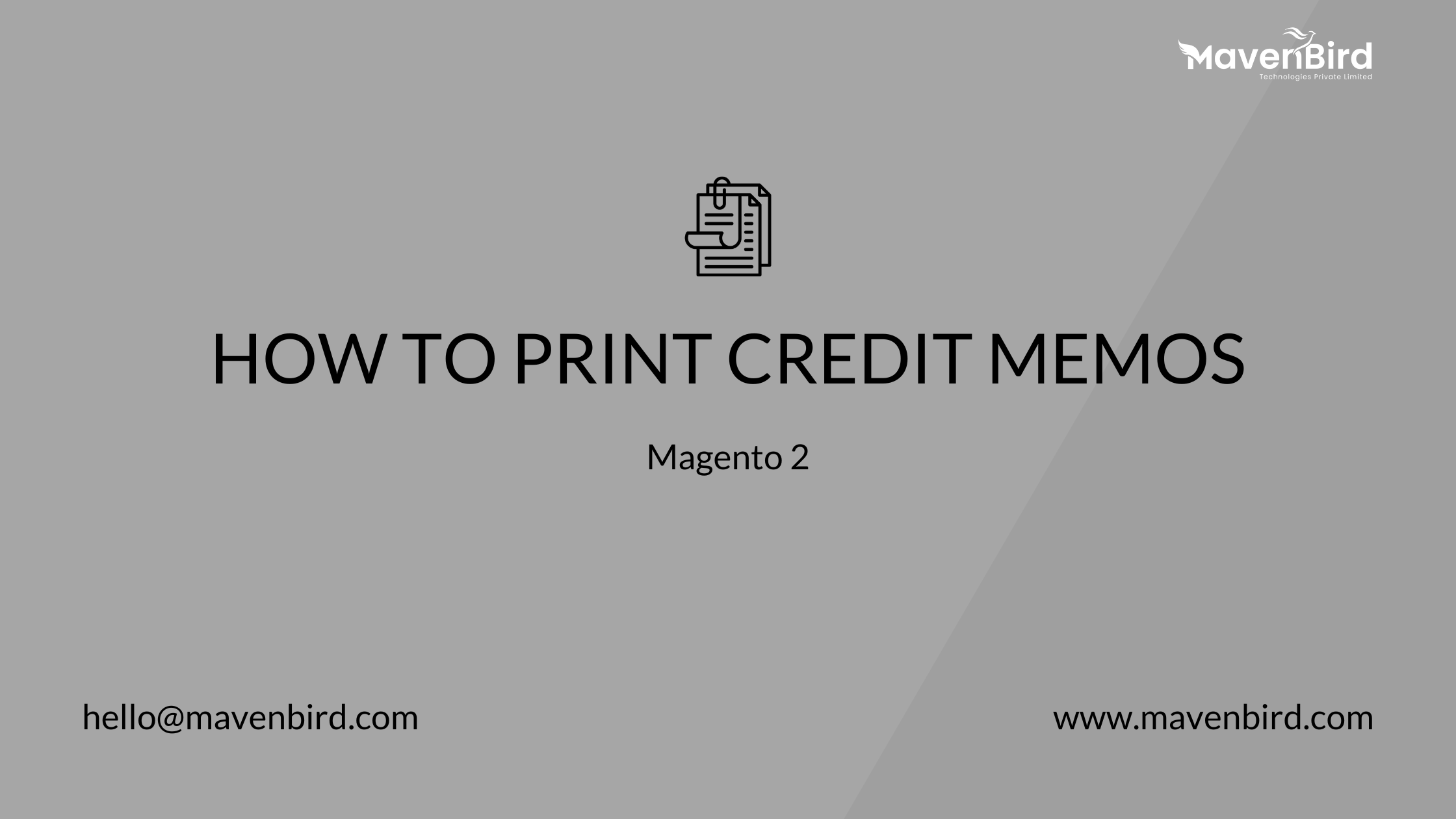 How to Print Credit Memos in Magento 2 - Mavenbird