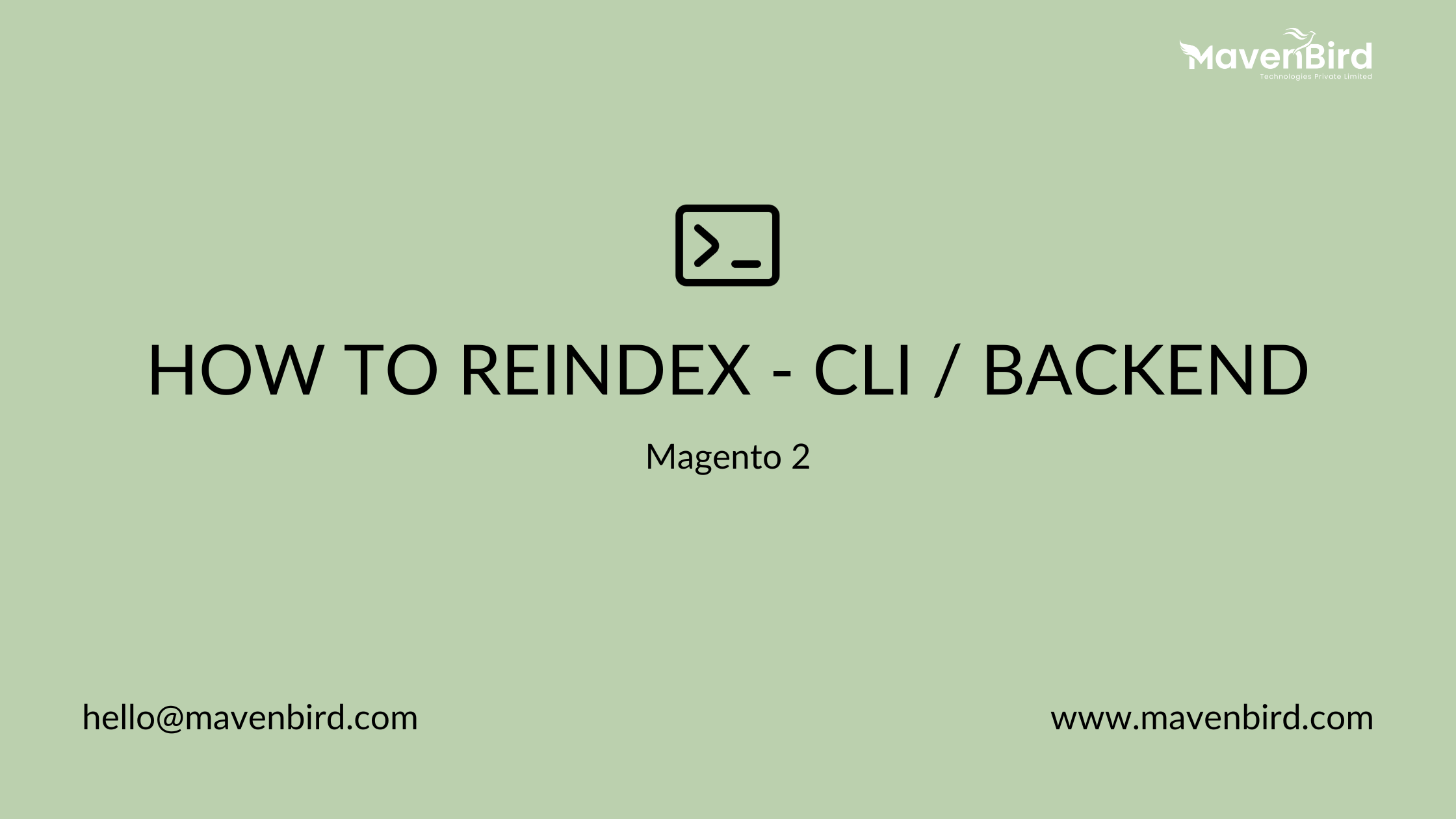 How to Reindex in Magento 2 - CLI / Backend - Mavenbird