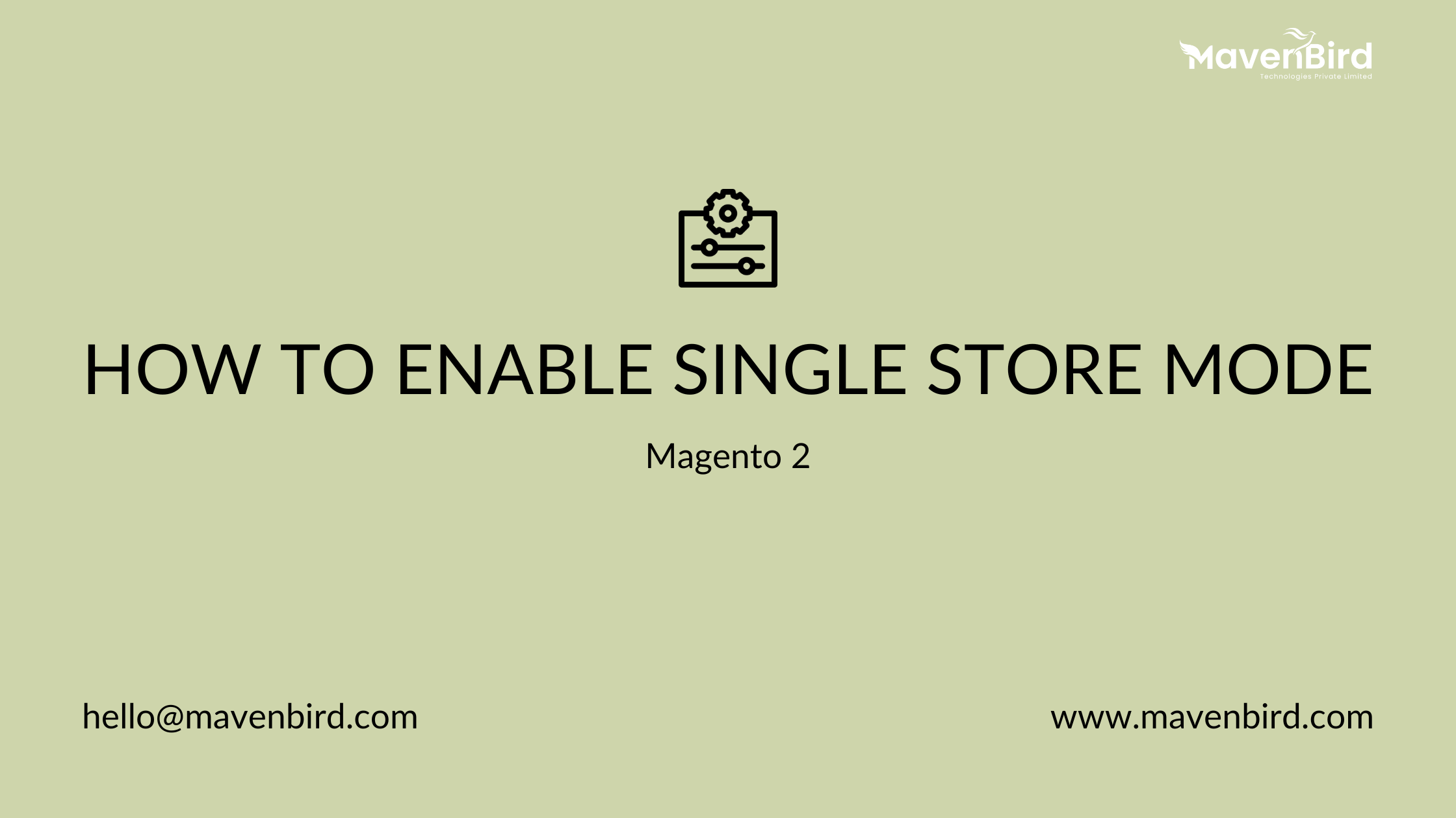 How to enable Single Store Mode in Magento 2 - Mavenbird