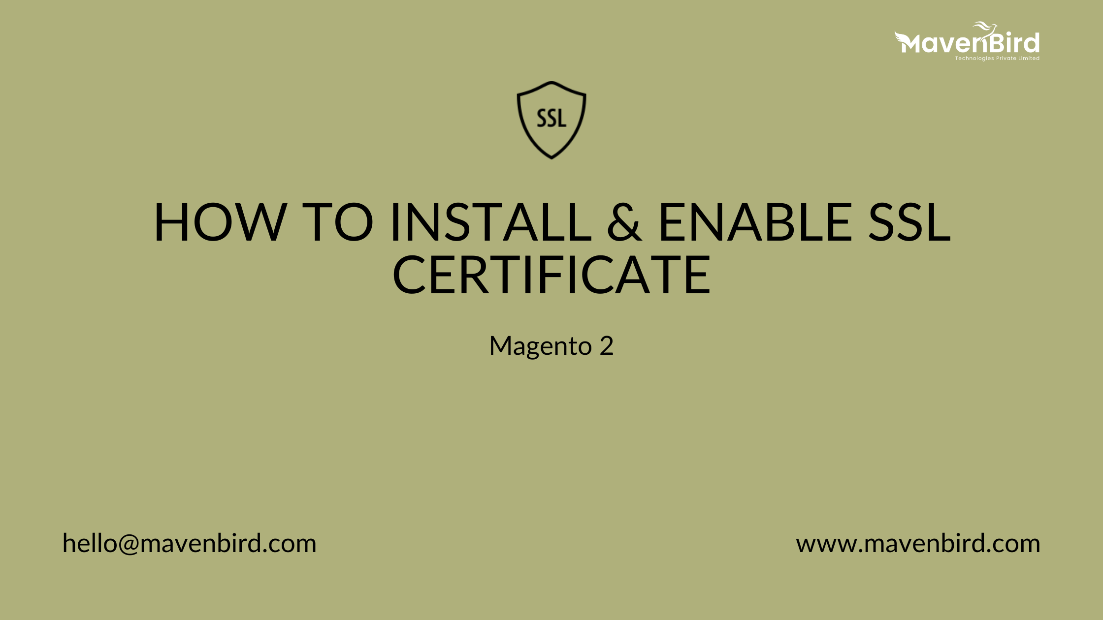 How To Install And Enable Ssl Certificate In Magento 2 Mavenbird