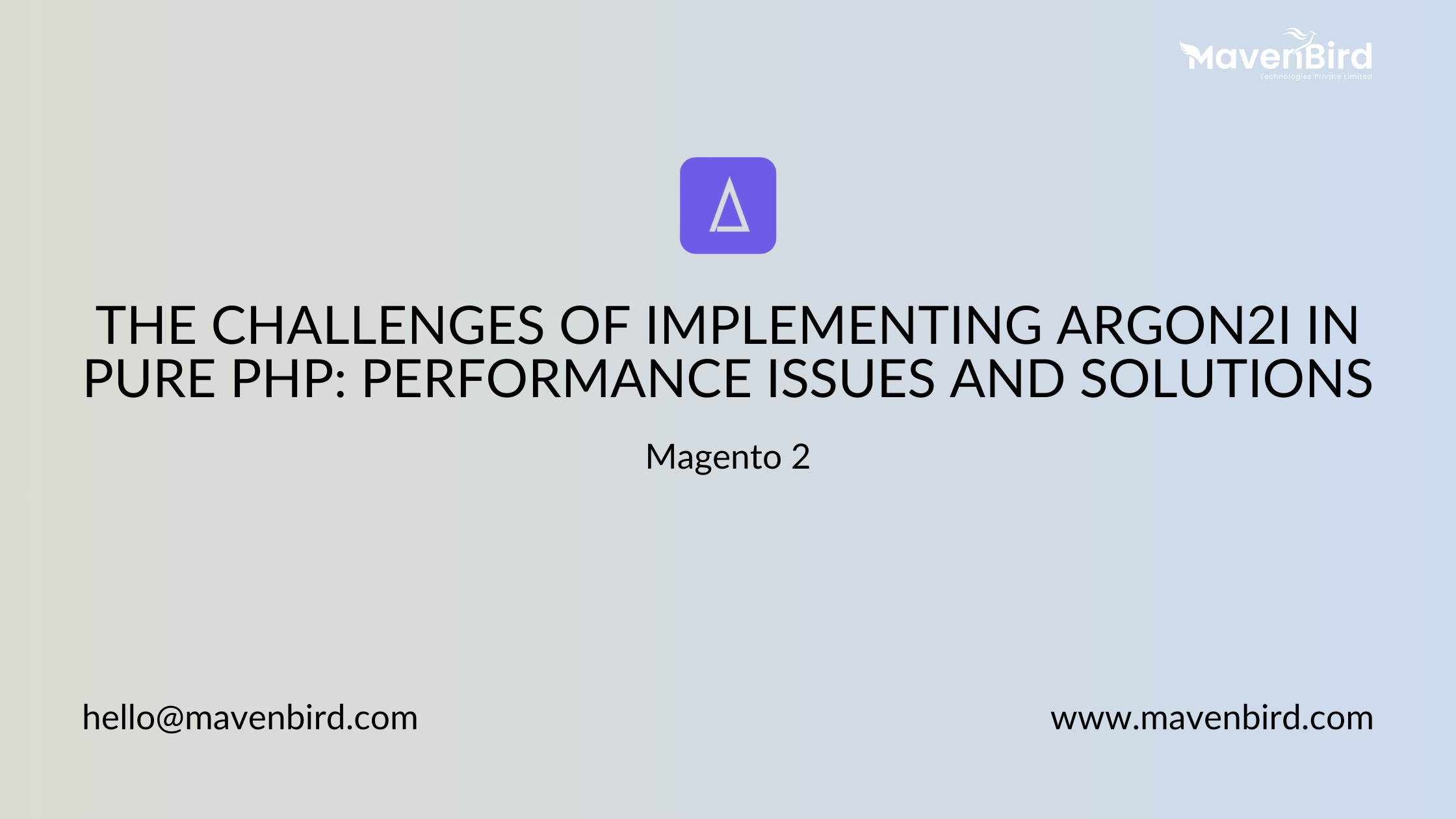 The Challenges of Implementing Argon2i in Pure PHP: Performance Issues and Solutions - Mavenbird