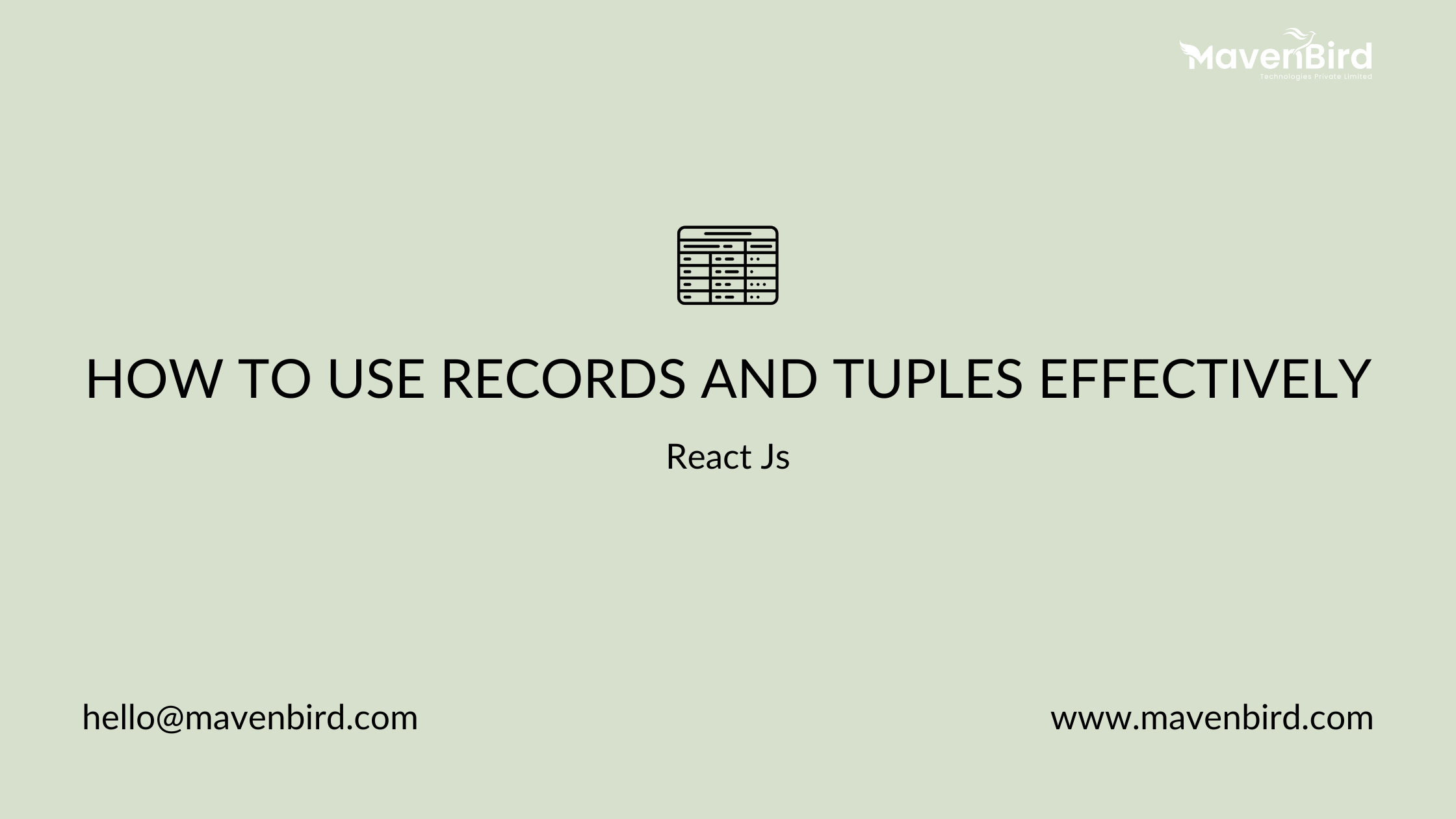 How to Use Records and Tuples Effectively in React - Blog - Mavenbird